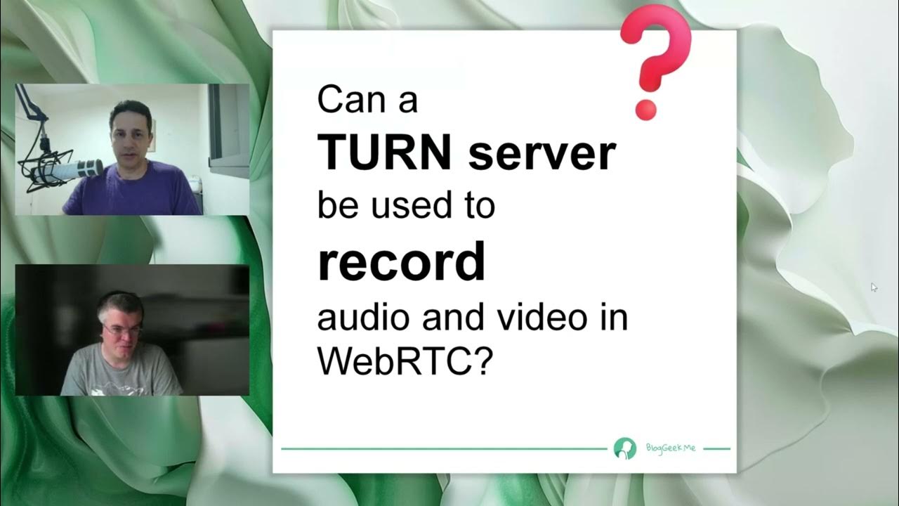 Can a TURN server be used to record audio and video in WebRTC? - YouTube