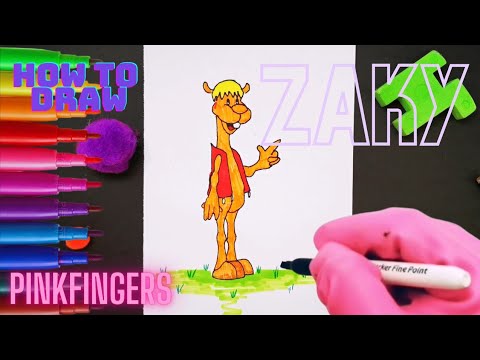 How to draw Kasua, Zaky and Friends, easy steps to follow. One4kids ...