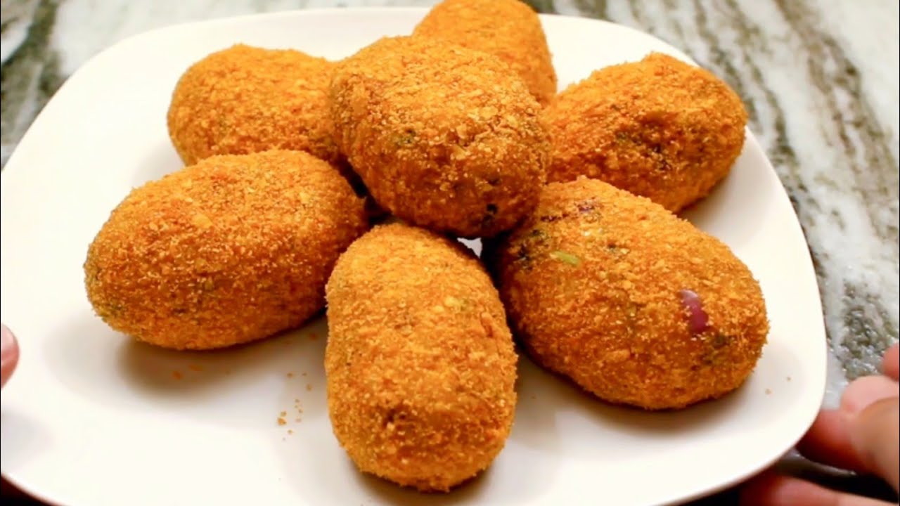 How To Make Chessy Potato Chop/ Cheese Potato cutlet/Crispy & Cheesy ...