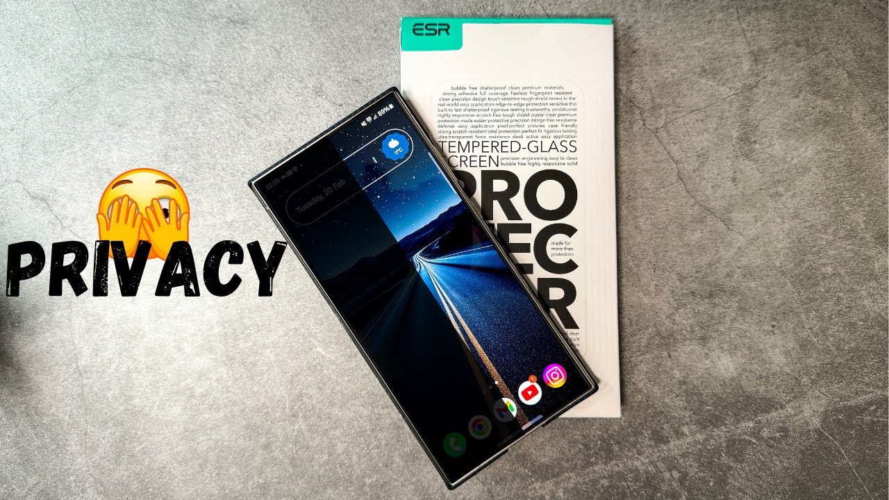 Samsung Galaxy S24 Ultra ESR Privacy Screen Protector Install & Review ...