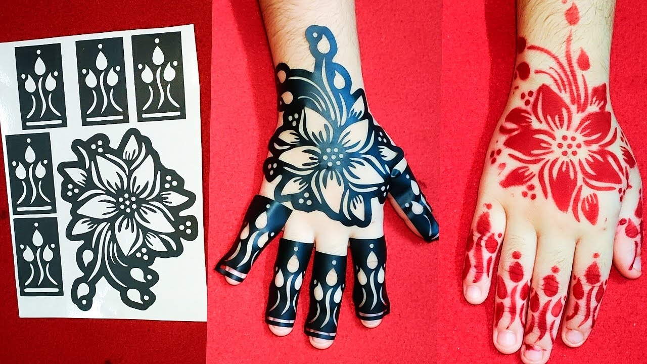 Chhoty Bachon k Mehndi k Design | Mehandi Stickers for Hands | kids ...