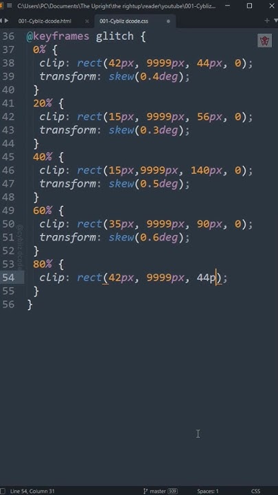 TEXT GLITCH | html&css | #shorts #viralvideo #trending #code #viral #coder #trend #html # ...