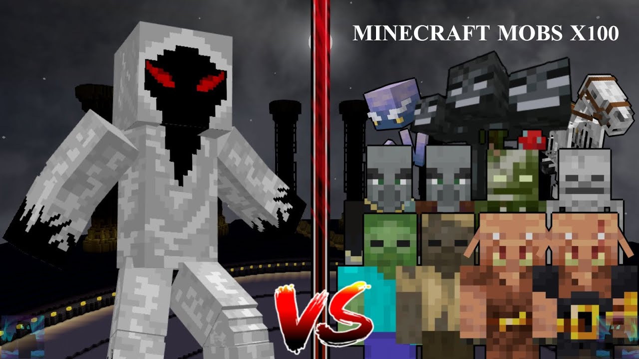 ENTITY 303 vs ALL MOBS X100 - Minecraft 1.21.41 Epic Mob Battle - YouTube