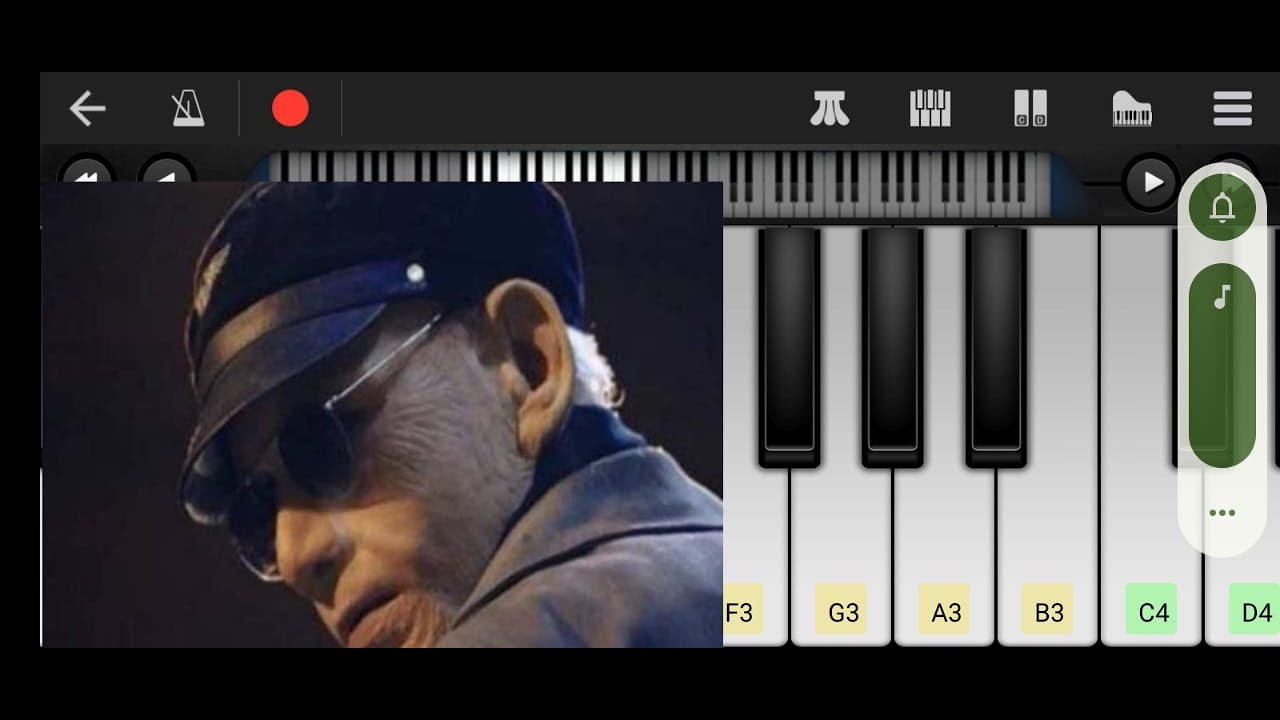 main hoon dandadhikari theme /cristopher/easy piano tutorial/walk band ...