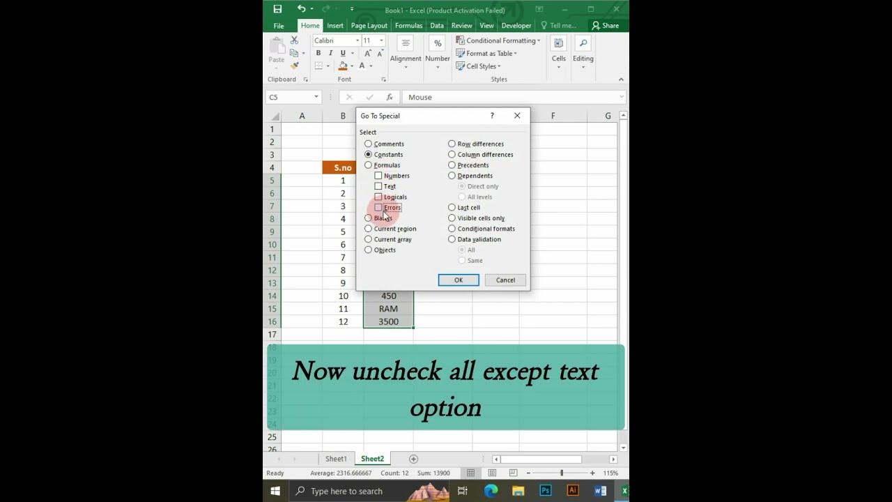 How to separate Text and number data in Excel #excel #shorts - YouTube