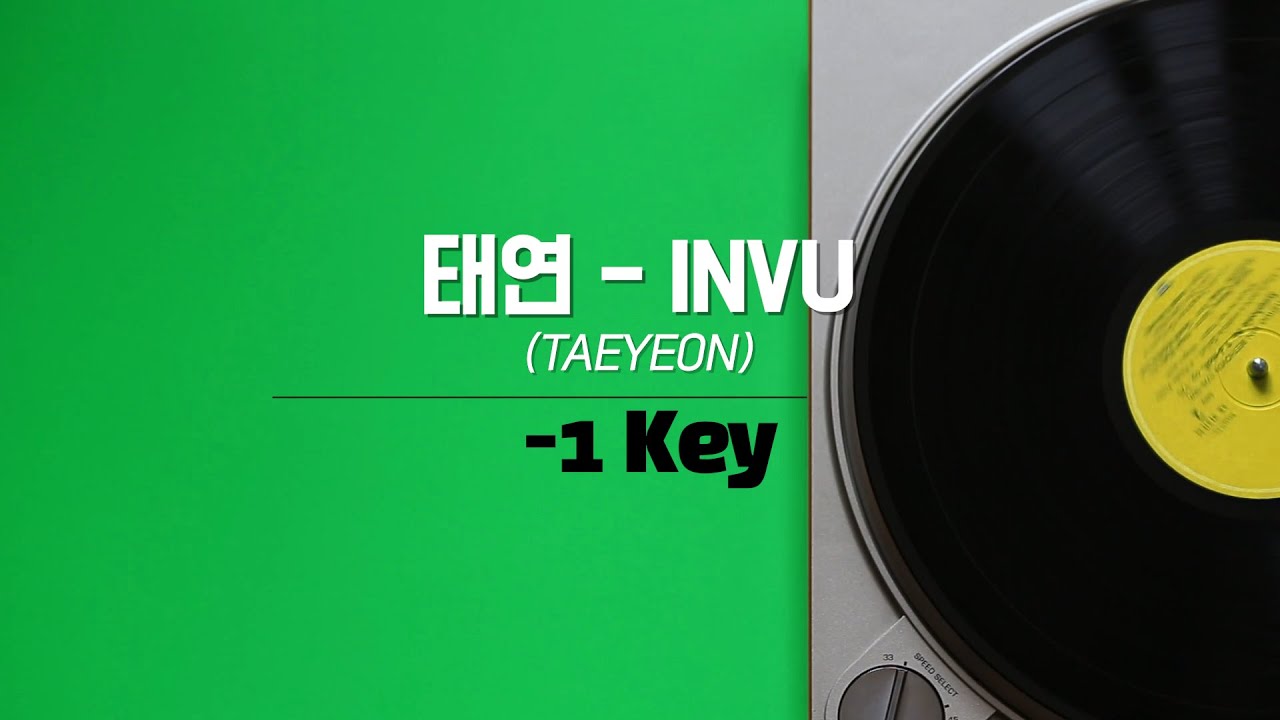 태연(TAEYEON) - INVU (-1키) 노래방 Karaoke LaLa Kpop - YouTube