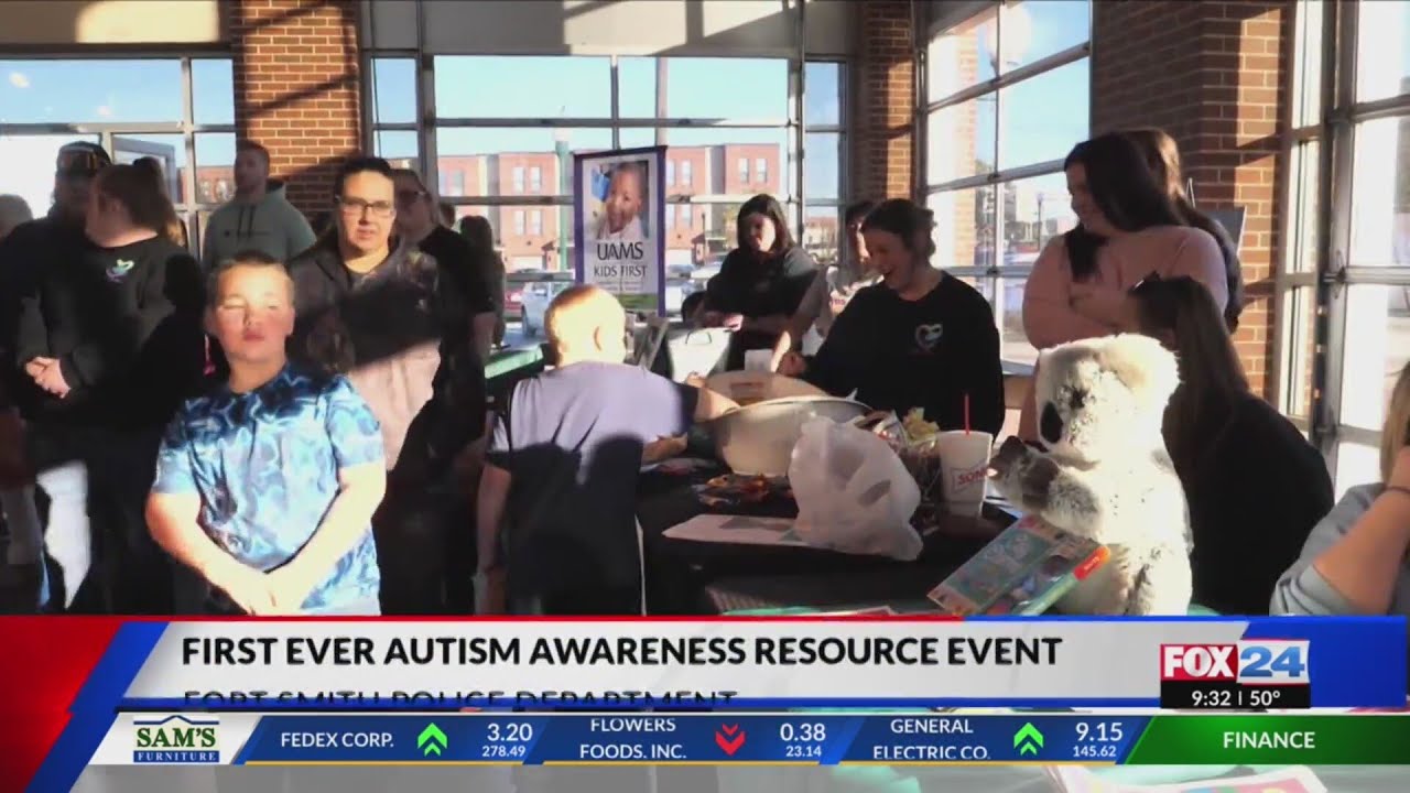 Fort Smith Police Department host autism awareness event - YouTube
