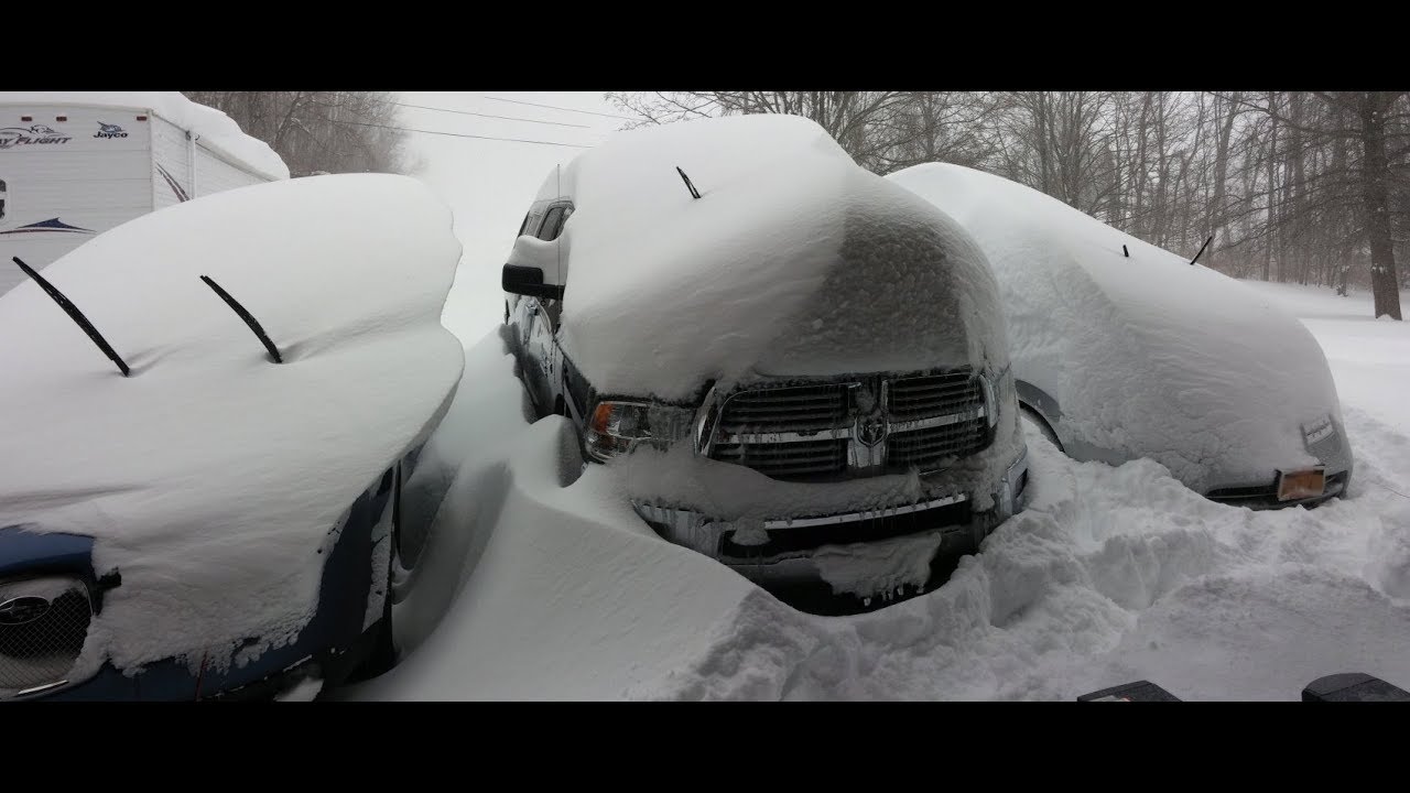The BEST way to clear snow from your roof! - YouTube