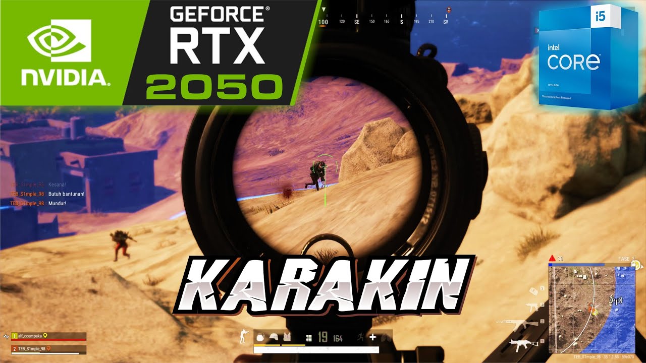 🎮 NVIDIA GeForce RTX 2050 4GB [Laptop, Lenovo LOQ ] - PUBG gameplay ...