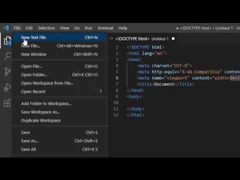 Mi primer programa en Html usando SUBLIME TEXT y VISUAL STUDIO CODE. - YouTube