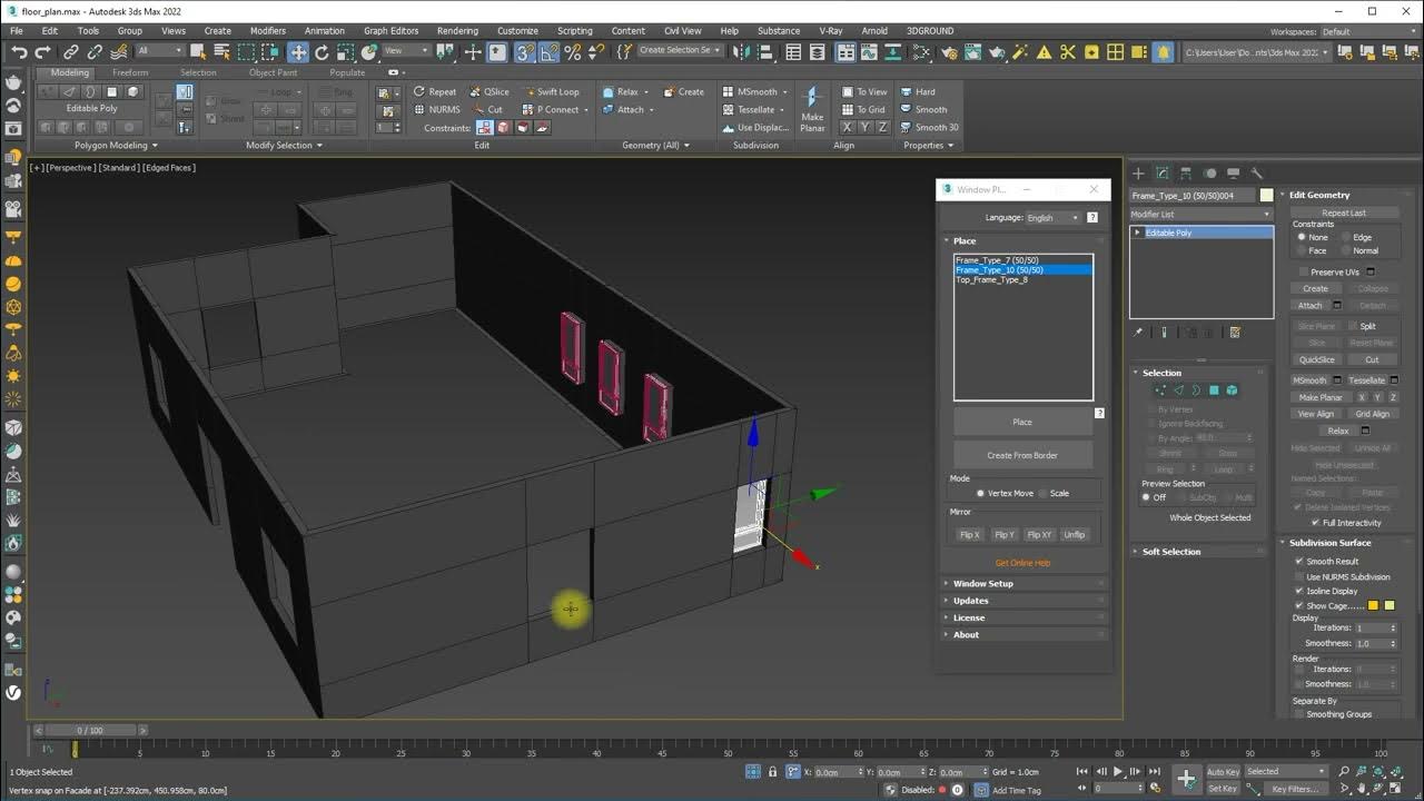 Window Placer (3Ds Max Script) - How to place windows - YouTube