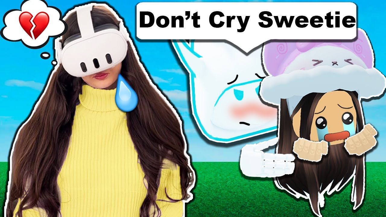 CRYING In Front Of My CRUSH...😢💔 *PRANK* (Roblox Vr Hands) - YouTube