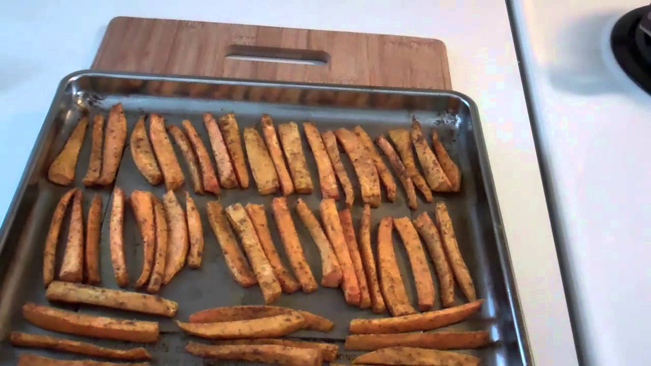 Oven Baked Sweet Potato Fries Youtube