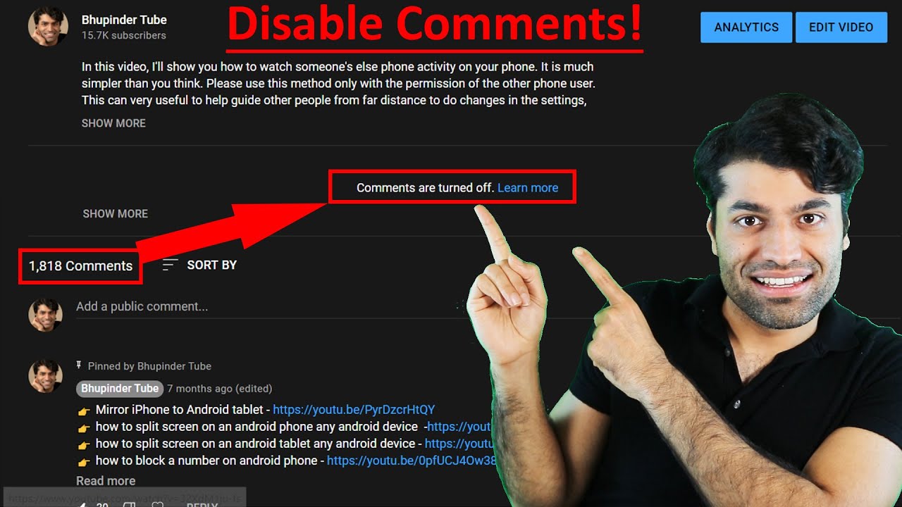 How to turn OFF comments on YouTube - YouTube