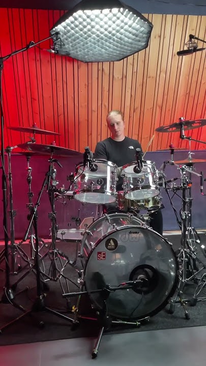 Making drum playthrough for new single - YouTube