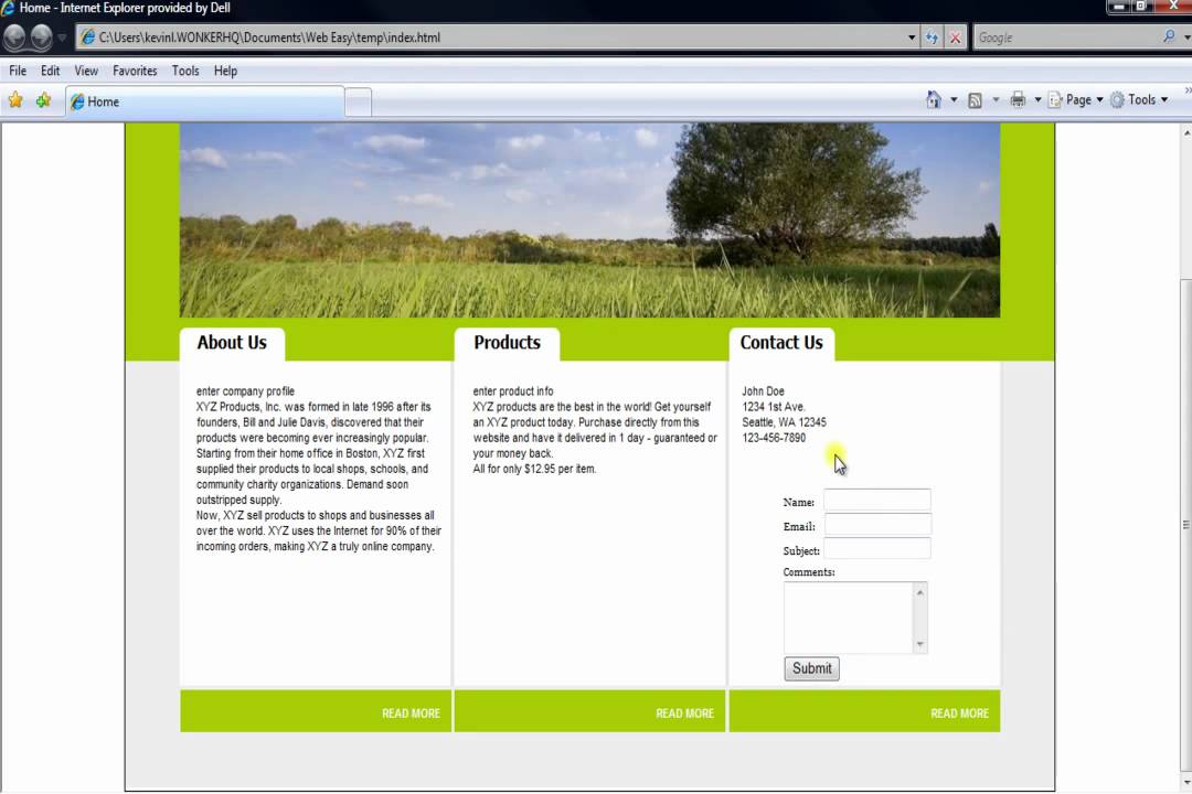 Adding HTML into the Body Section of Web Easy 8 - YouTube