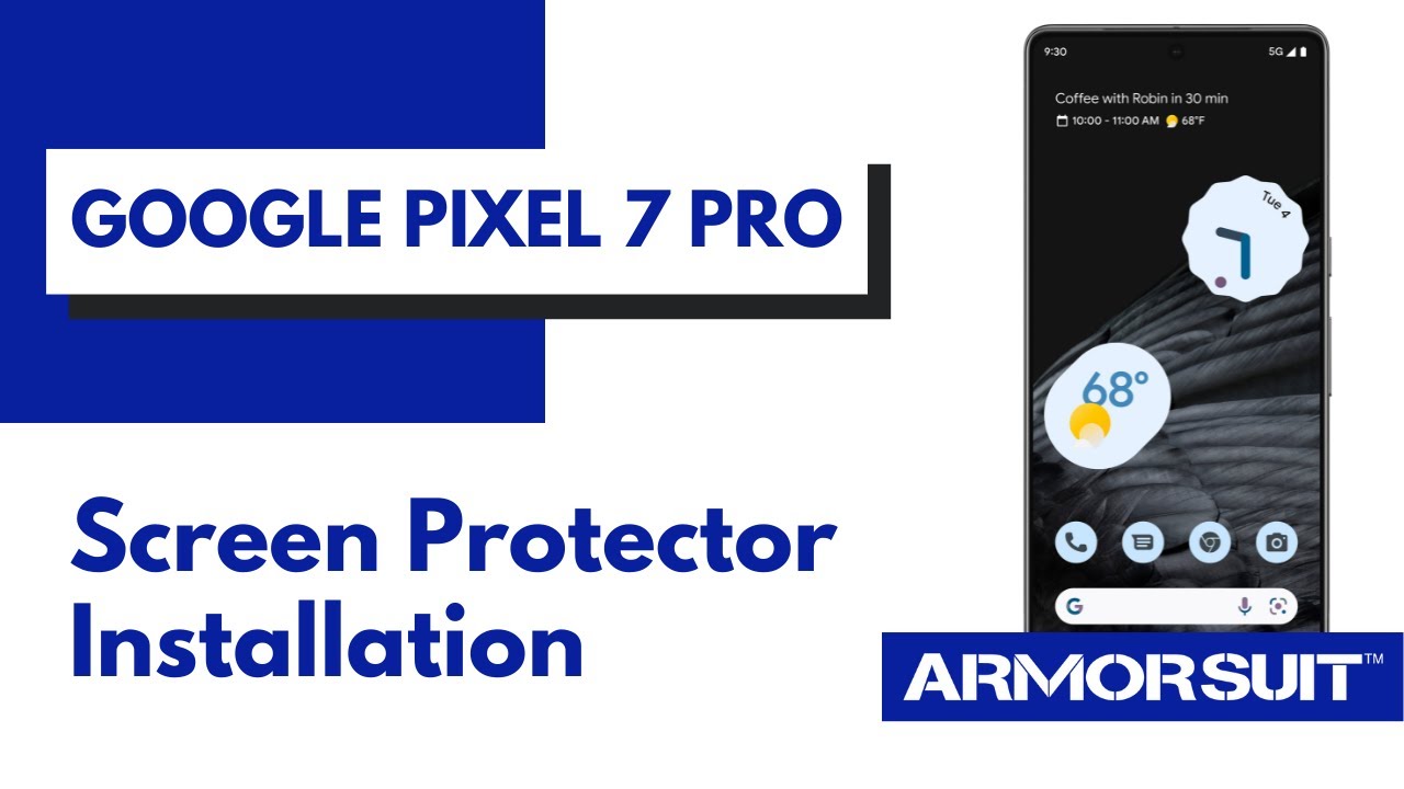 Google Pixel 7 Pro Screen Protector MilitaryShield Installation Video ...