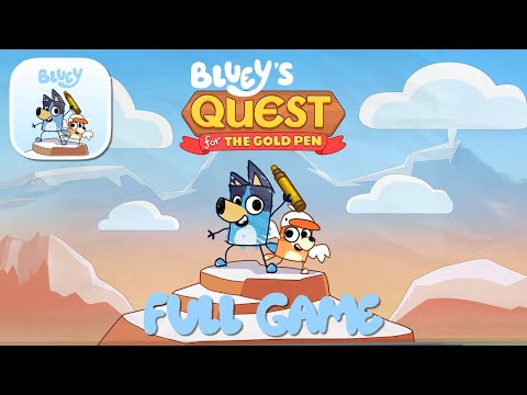 Bluey's Quest for The Gold Pen - FULL GAME - iOS / Android Walkthrough Gameplay