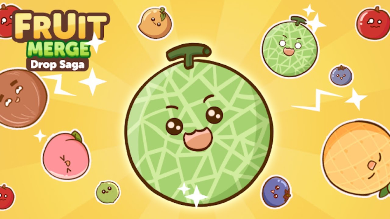Fruit Merge Drop Saga Game — Mobile Game | Gameplay Android - YouTube