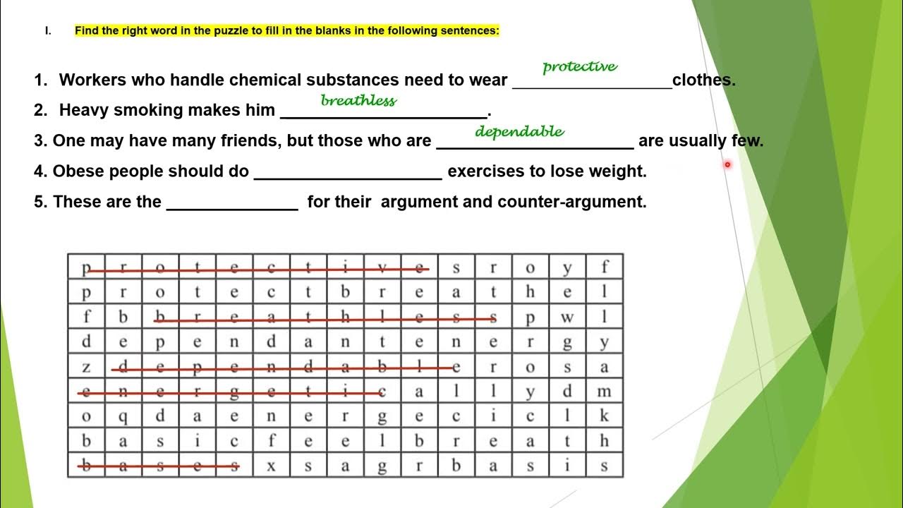 vocabulary unit one - YouTube