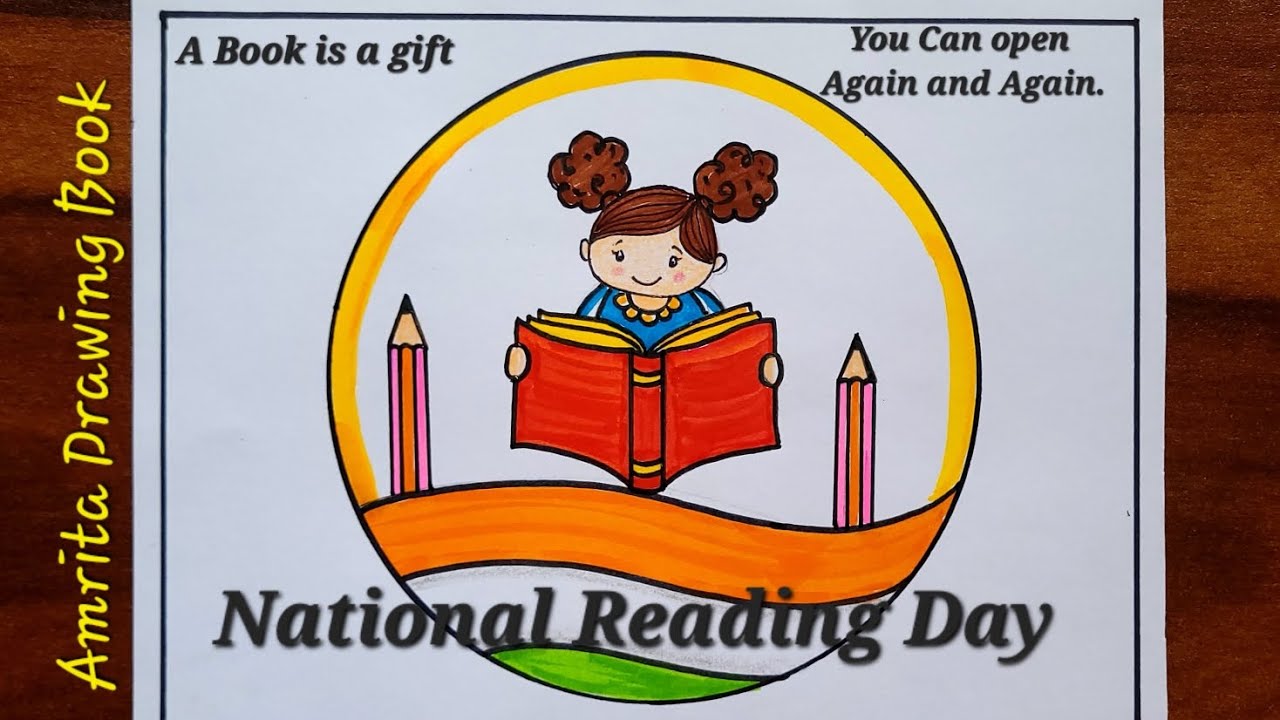 National Reading Day Drawing Easy Vayana Dinam Poster Drawing 2023 National Reading Day Drawing Easy Vayana Dinam Poster Drawing 2023
