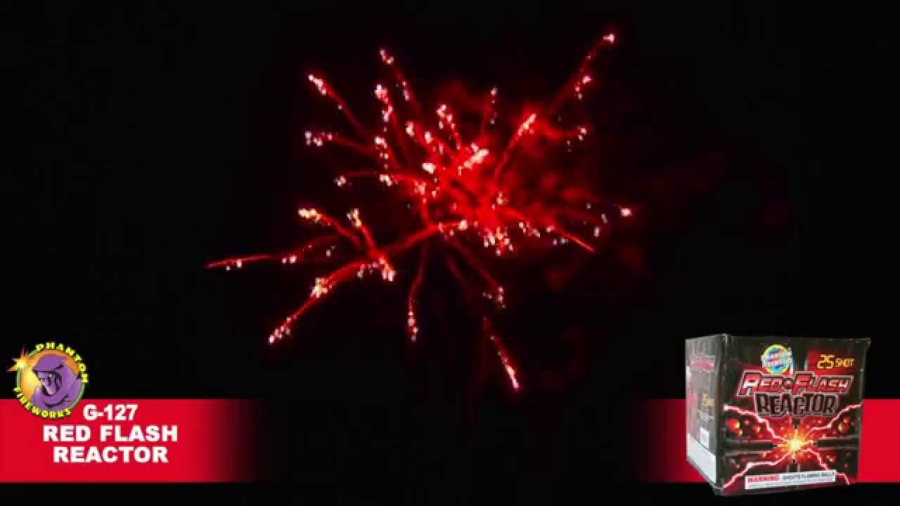 G-127 Red Flash Reactor - Phantom Fireworks - YouTube