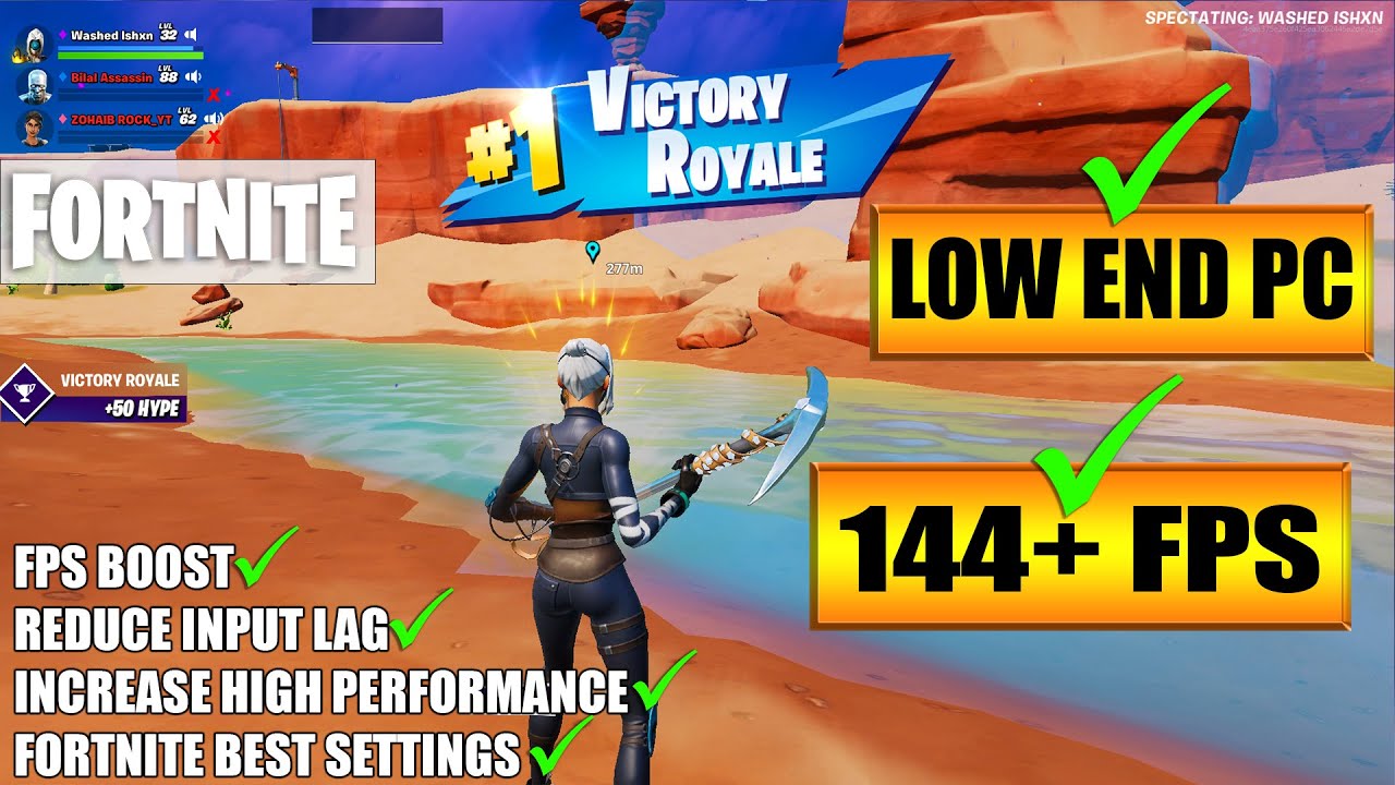 LAG FIX : Fortnite on Low end pc | Fortnite Ultimate FPS Boost Guide ...