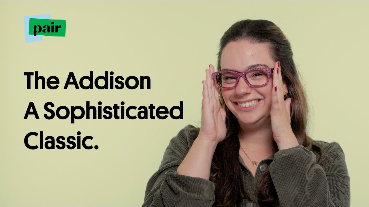 Trying on The Addison | Pair Eyewear - YouTube