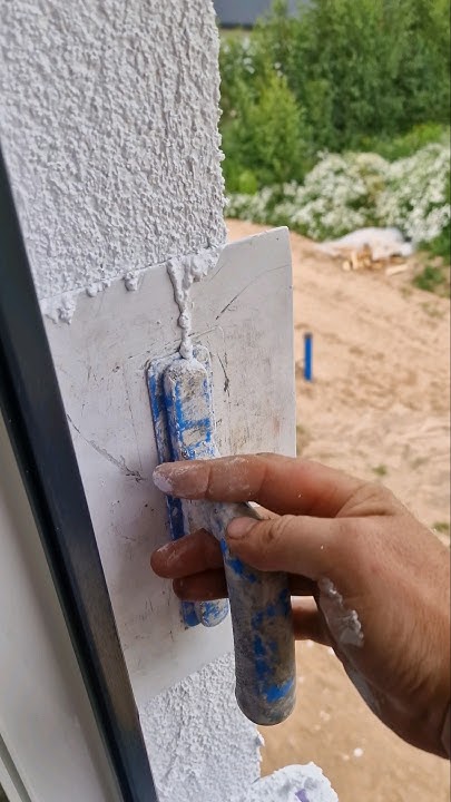 Сделал откосы через окно #фасад #elewacja #fassade #construction # ...