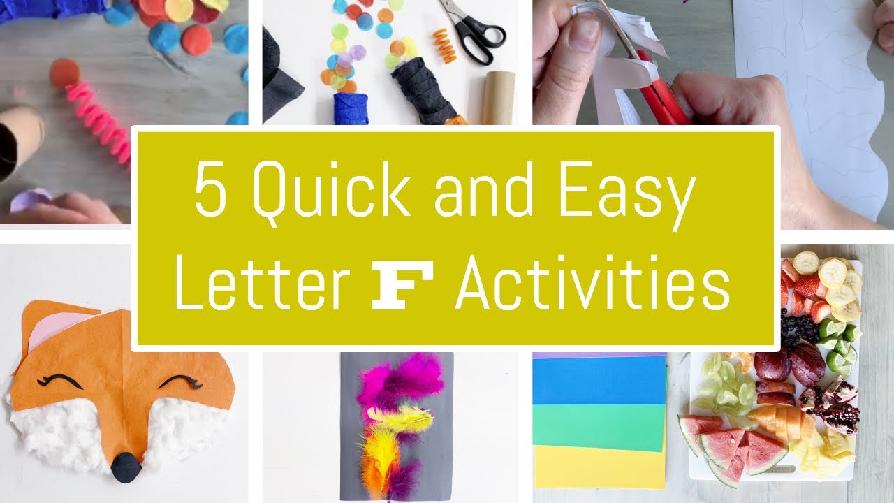 5 Quick and Easy Letter F Activities Your Preschoolers and Toddlers ...