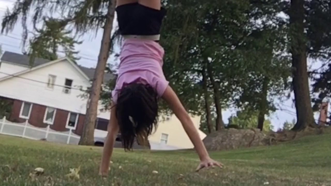Random gymnastics+back walkover challenges - YouTube