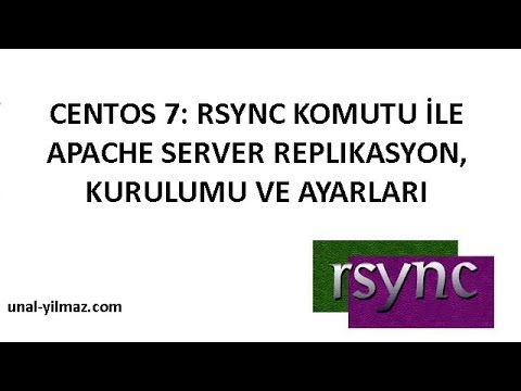 CENTOS 7 RSYNC KOMUTU ILE, HTTP WEB SUNUCULARINA REPLIKASYON - YouTube