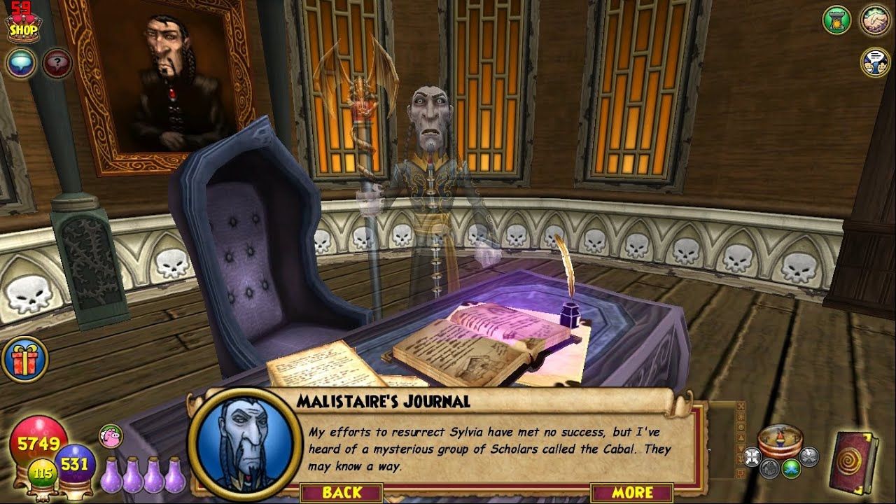 Wizard101: Fire Playthrough Episode 307: Malistaire's House - YouTube