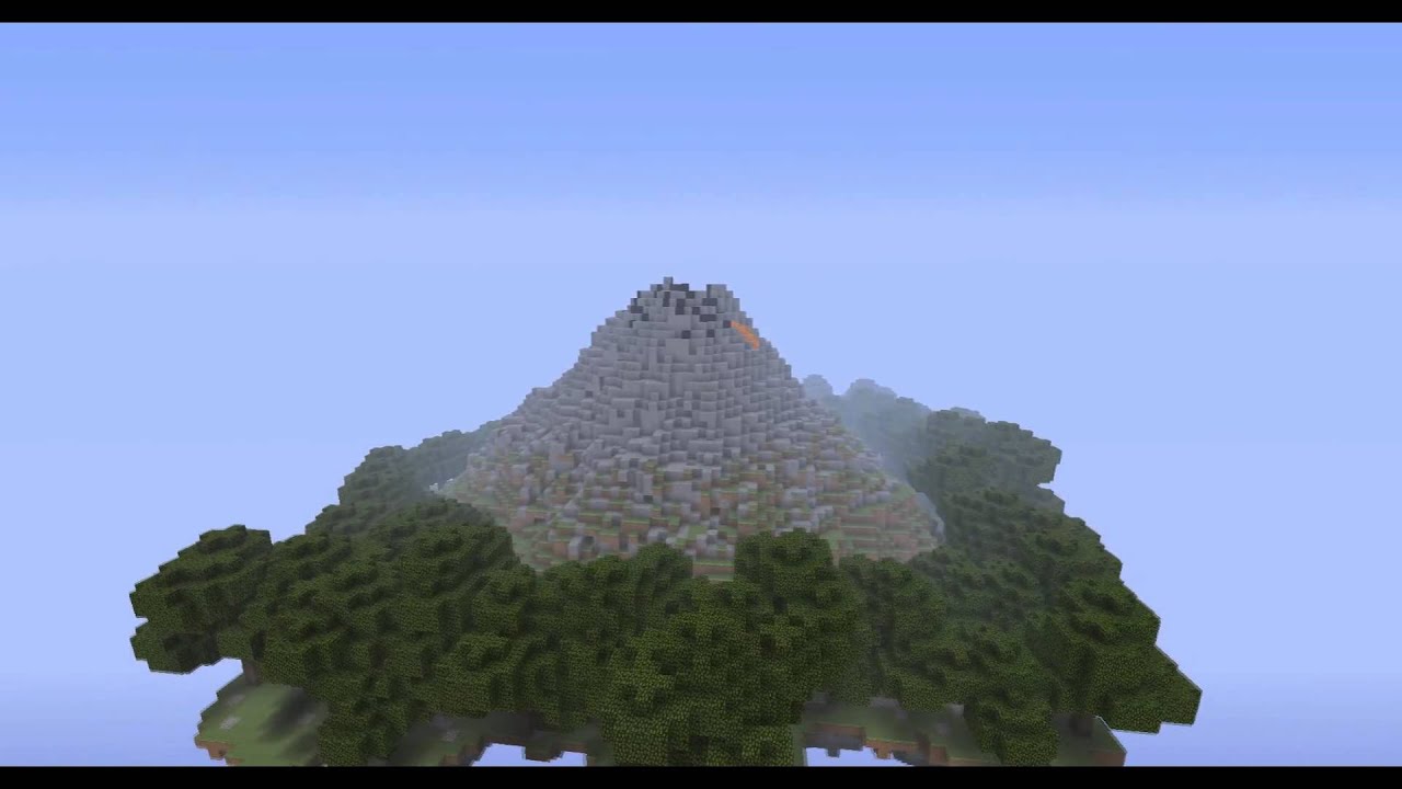Minecraft Volcano Timelapse [VoxelSniper] - YouTube
