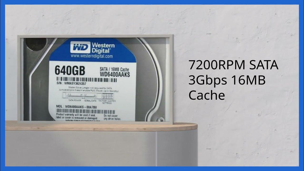 WD6400AAKS Western Digital Caviar Blue 640GB 7200RPM SATA 3Gbps 16MB ...