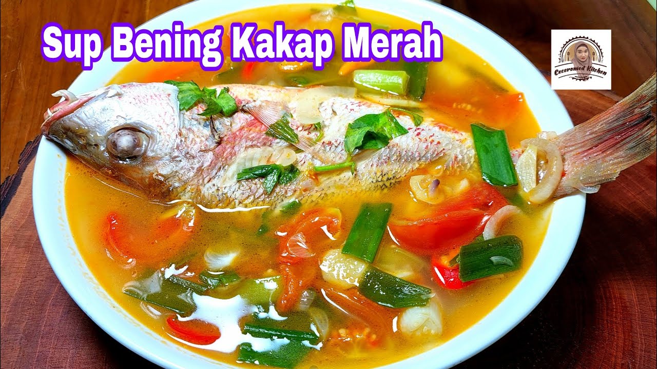 Sup Kakap Merah, Bumbu Cuma Diiris dan Digeprek. Bening. Seger. - YouTube