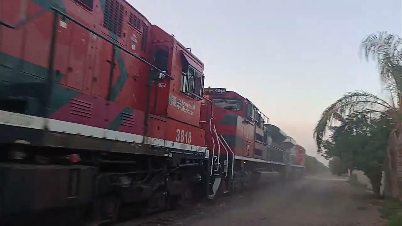 Intermodal México Mexicali FXE 4686 FXE 4014 FXE 3818 FXE 2000 FXE 3100 Rumbo Norte - YouTube