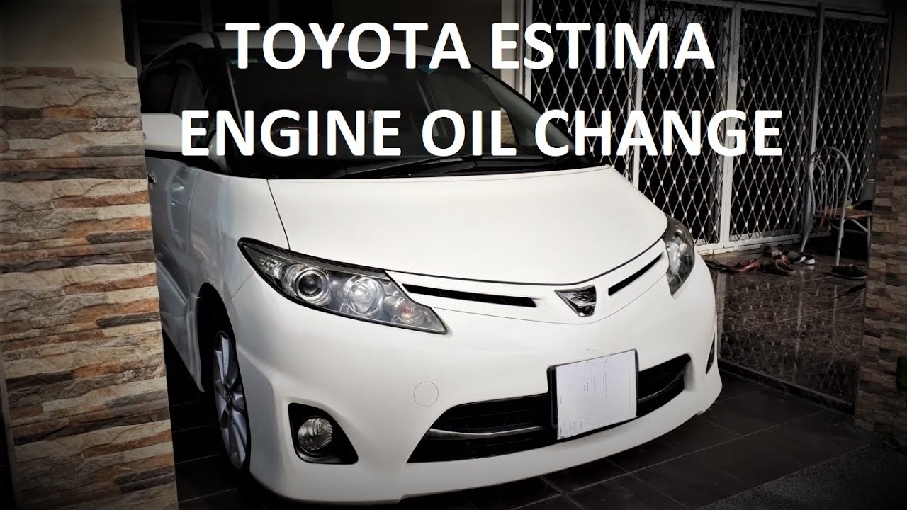 2011 Toyota Estima (Toyota Previa) ACR50 Engine Oil Change - YouTube