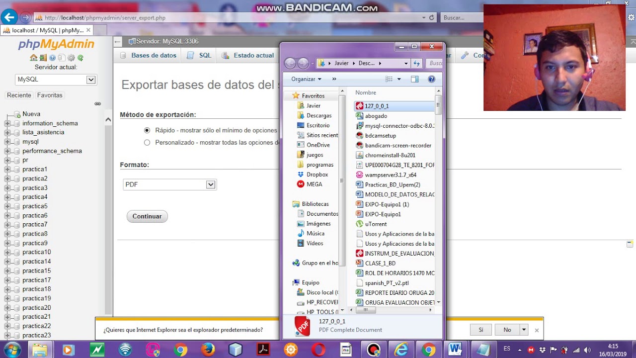 Practica 14 Generar PDF de un Jtable básico (todos) - YouTube