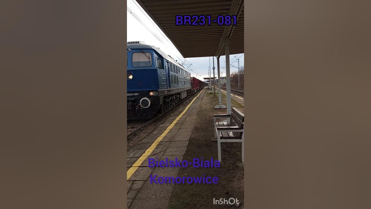 BR231-081 "Ludmiła" w Bielsku-Białej Komorowicach (przelot) #train #pociąg #vlaky #railway # ...