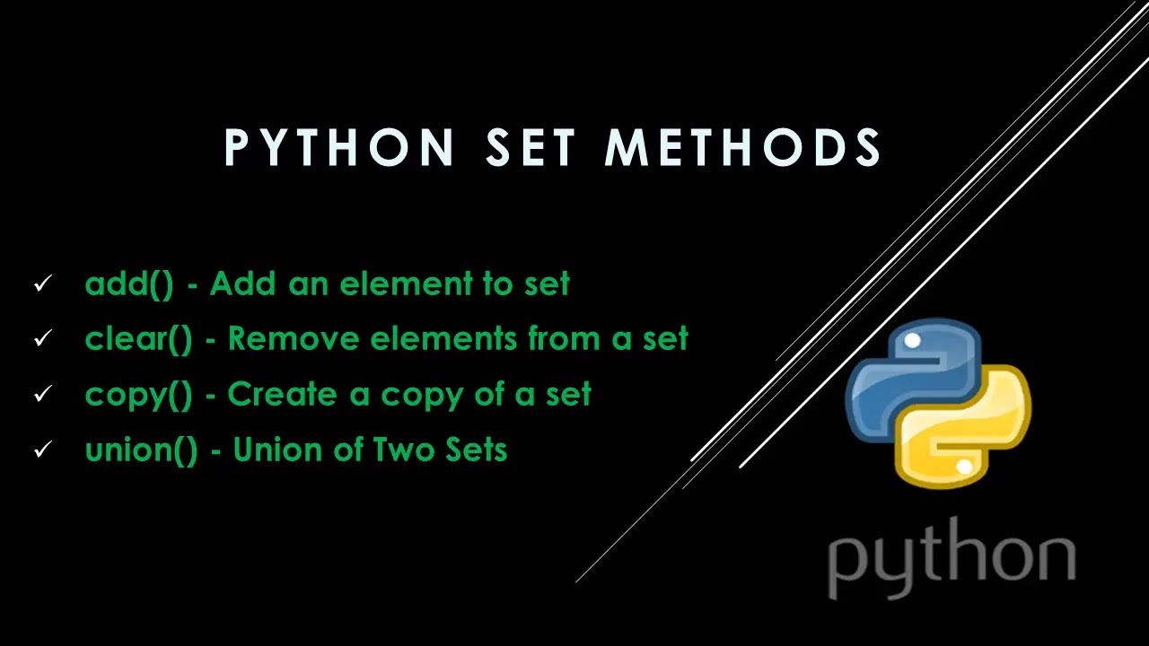 17 Basic Python Tutorial For Beginners 🔥 Topic Set Datatype Youtube 9166