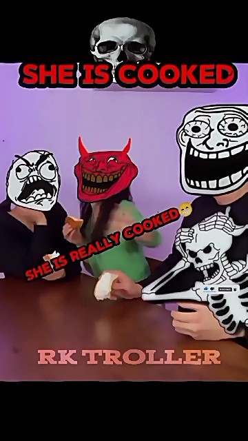 She is cooked💀 #trollface #trend #trending #shorts - YouTube