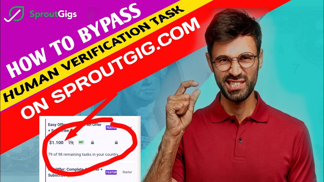 How to Bypass Human Verification Tasks on sproutgig with this two ...