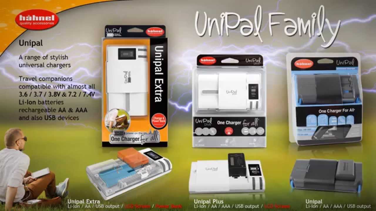 Hähnel Unipal Extra Universal Charger with built-in Power Bank ...