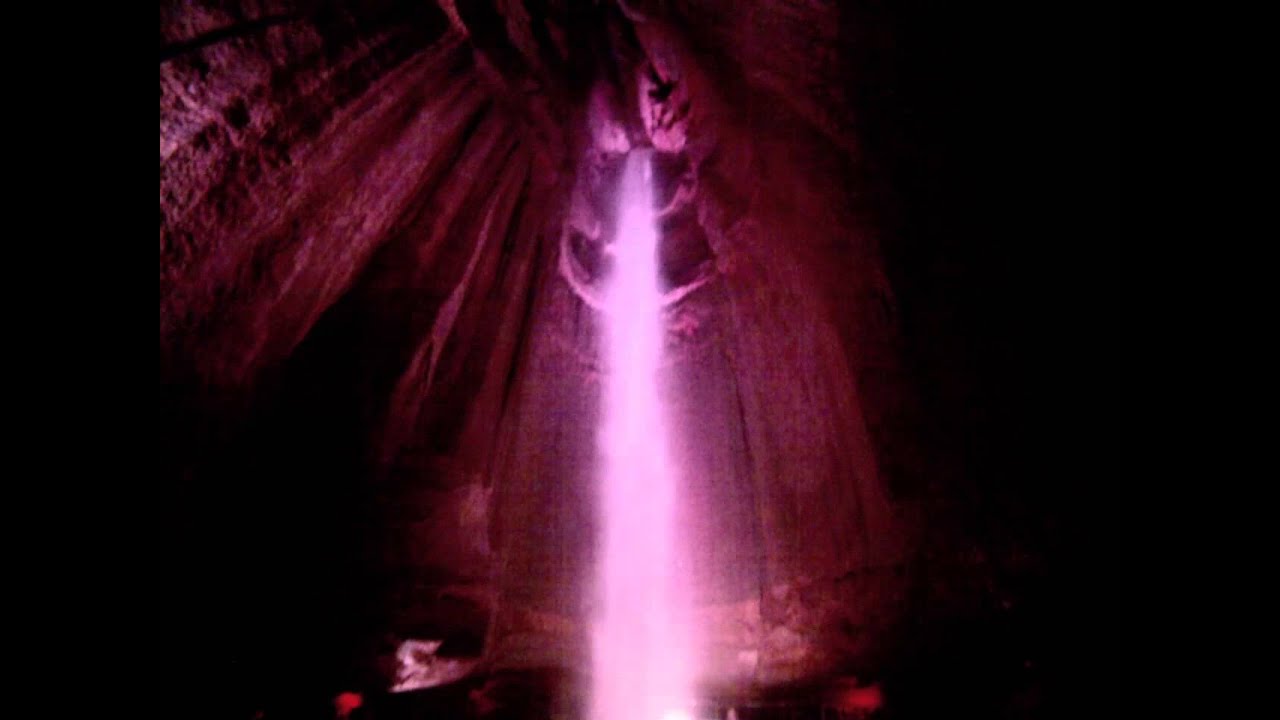 Natural Ruby Falls after heavy rain - YouTube