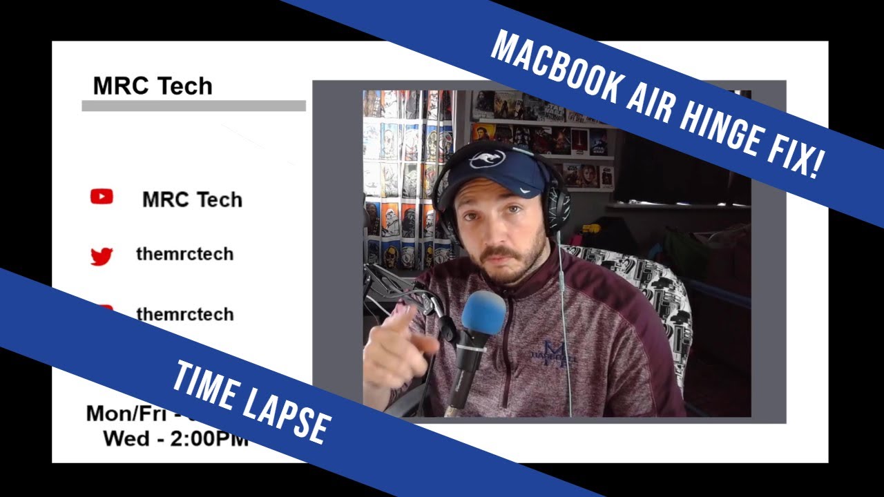 Fixes Hinge - Early 2015 MacBook Air - Time Lapse - YouTube