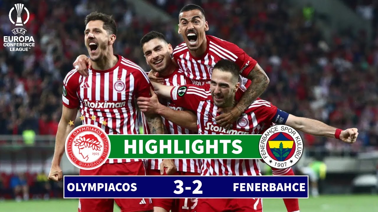 Ολυμπιακός Φενέρμπαχτσε | 3-2 | Στιγμιότυπα | Europa Conference League ...