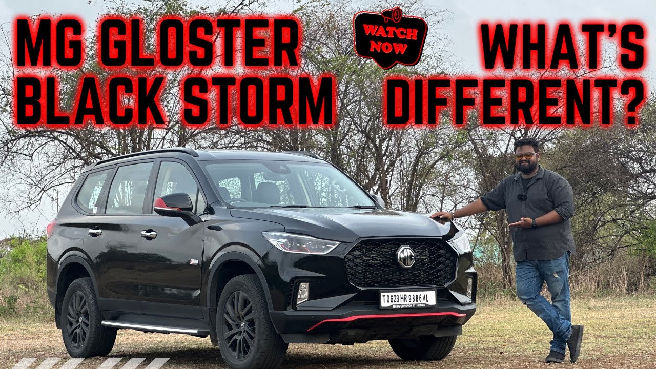 MG Gloster Black Storm | All Changes Explained | Motoroids - YouTube