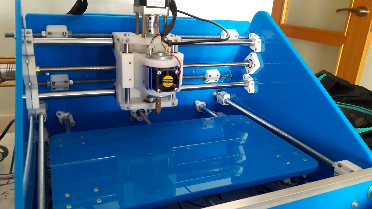 Desktop CNC mill - First test - YouTube
