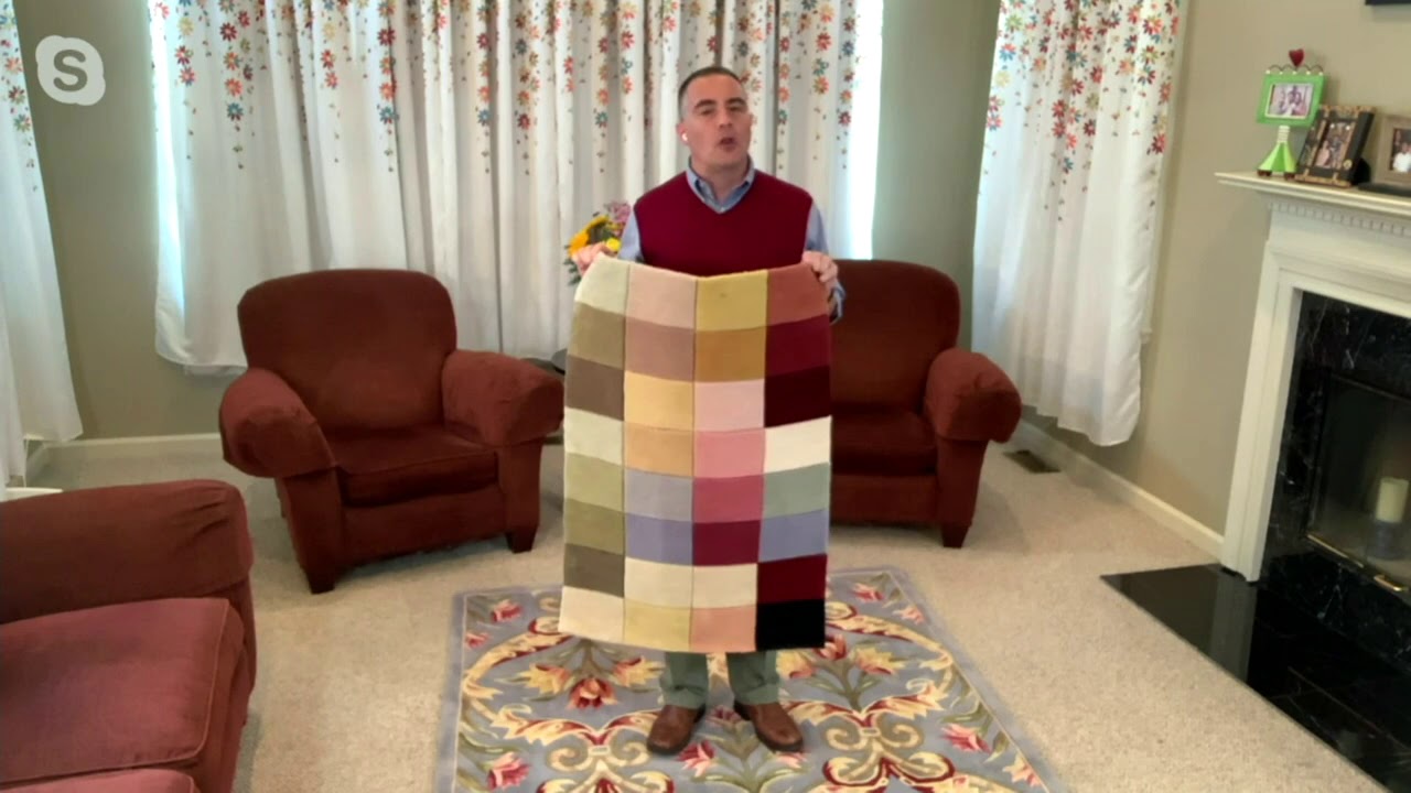 Royal Palace Floral Panel Wool Rug on QVC - YouTube